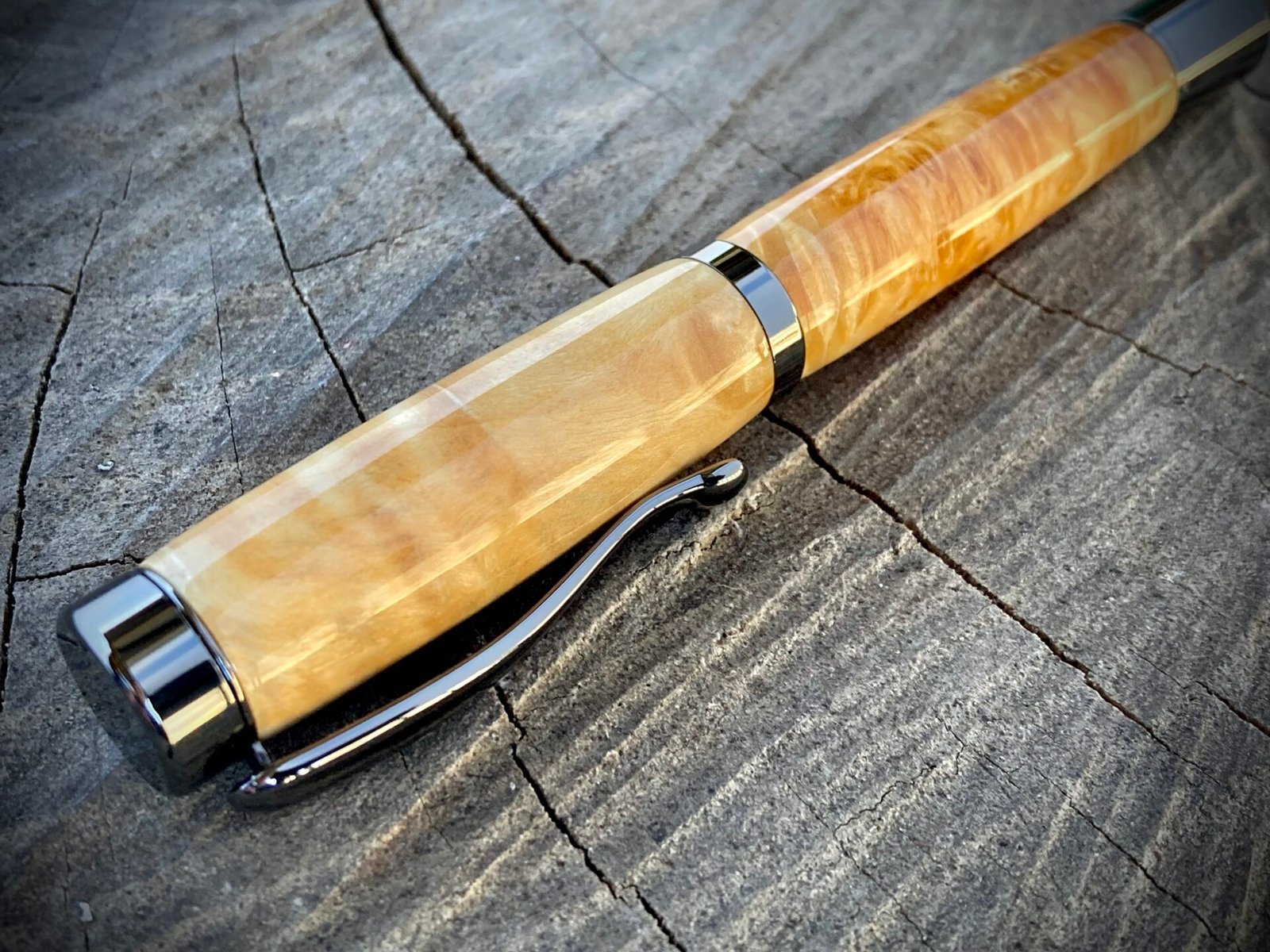 Handmade Boxelder Burl Fountain Pen | INK & TIMBER PENS