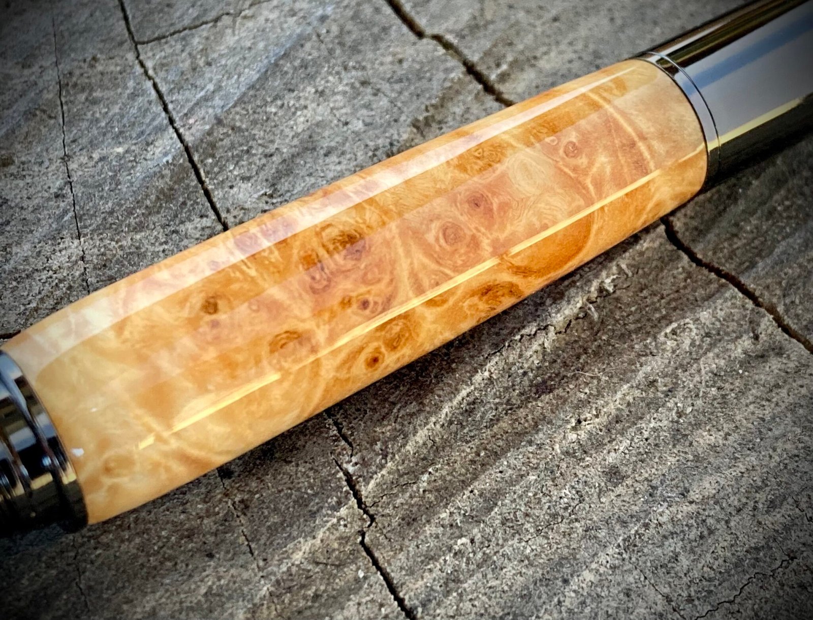 Handmade Boxelder Burl Fountain Pen | INK & TIMBER PENS